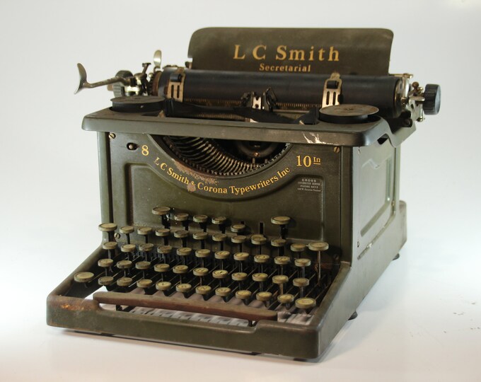 Army Drab, Army Green, Military Typewriter, LC Smith Corona, 1920s ...