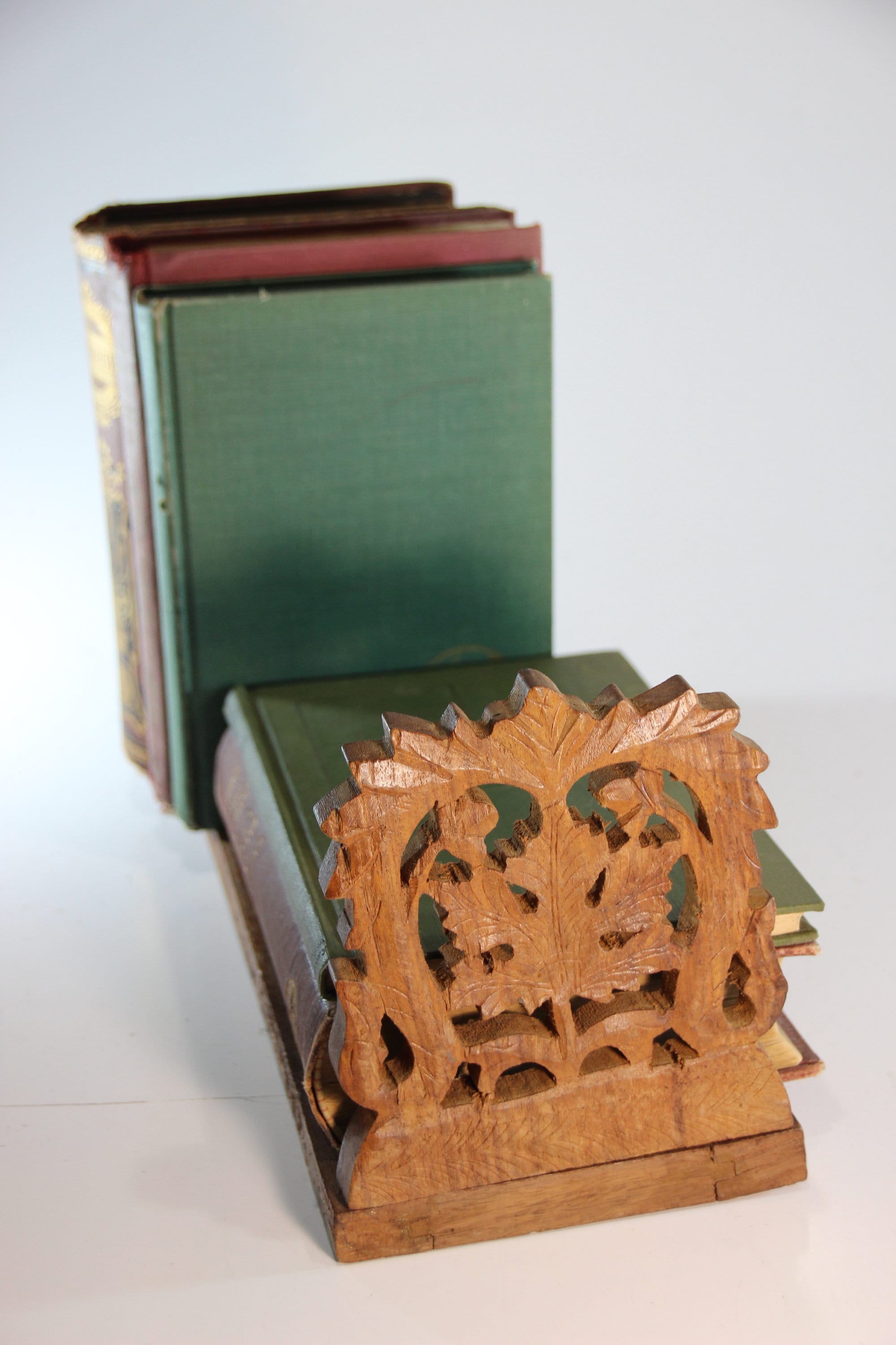 Vintage Tabletop Wood Shelf, Solid Wood, Shelf, Kitchen Shelf, Recipe ...