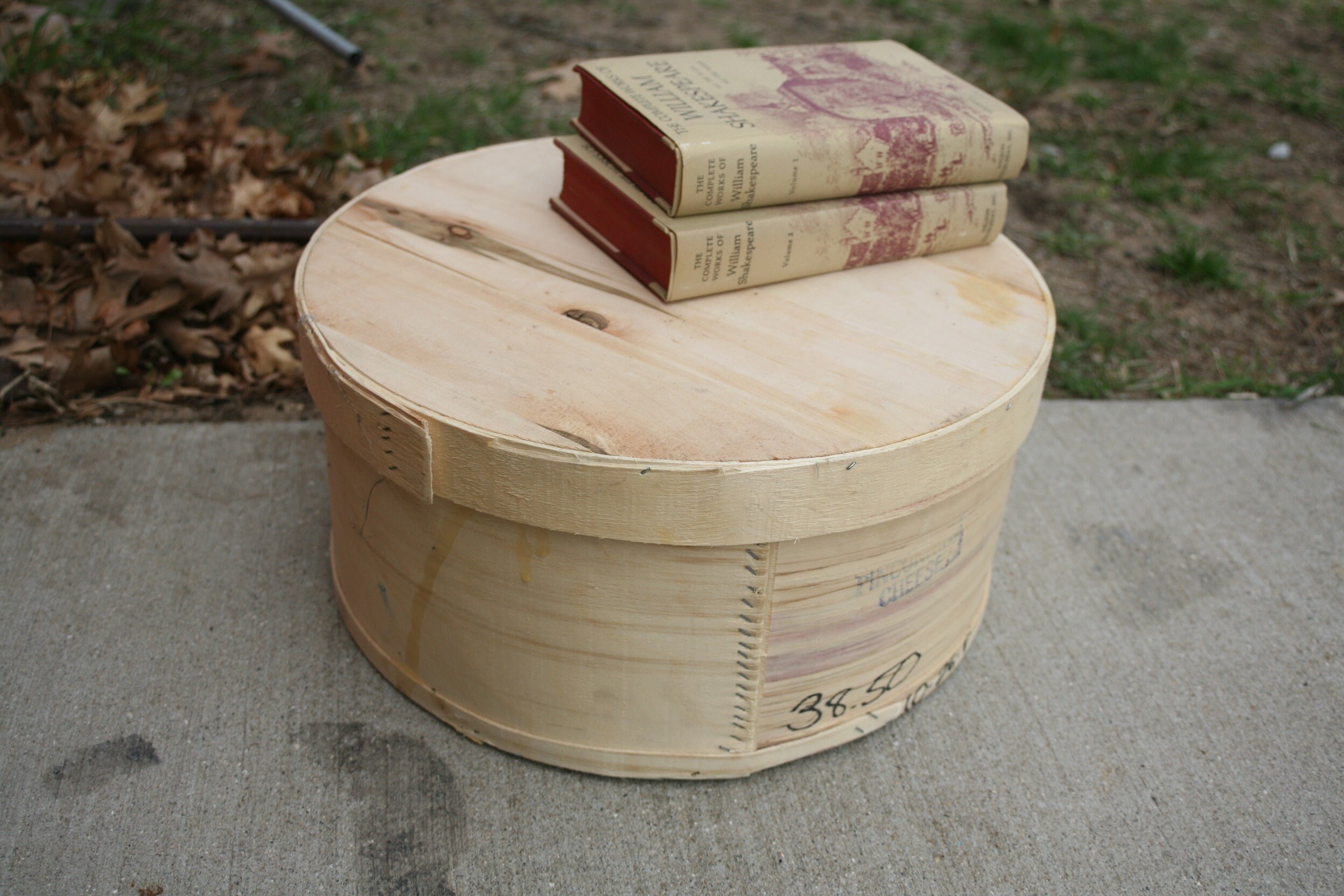 Round Cheese Box Wood Cheese Box Round Box Home Storage | Etsy