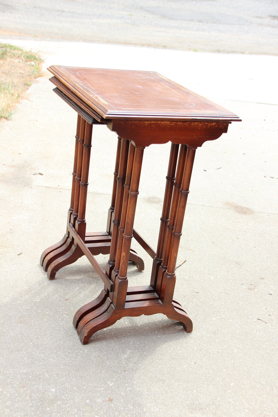 1940s, Colonial Manufacturing, Nesting Tables, Stacking Tables ...