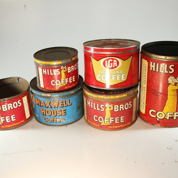 Vintage Coffee Cans - Etsy