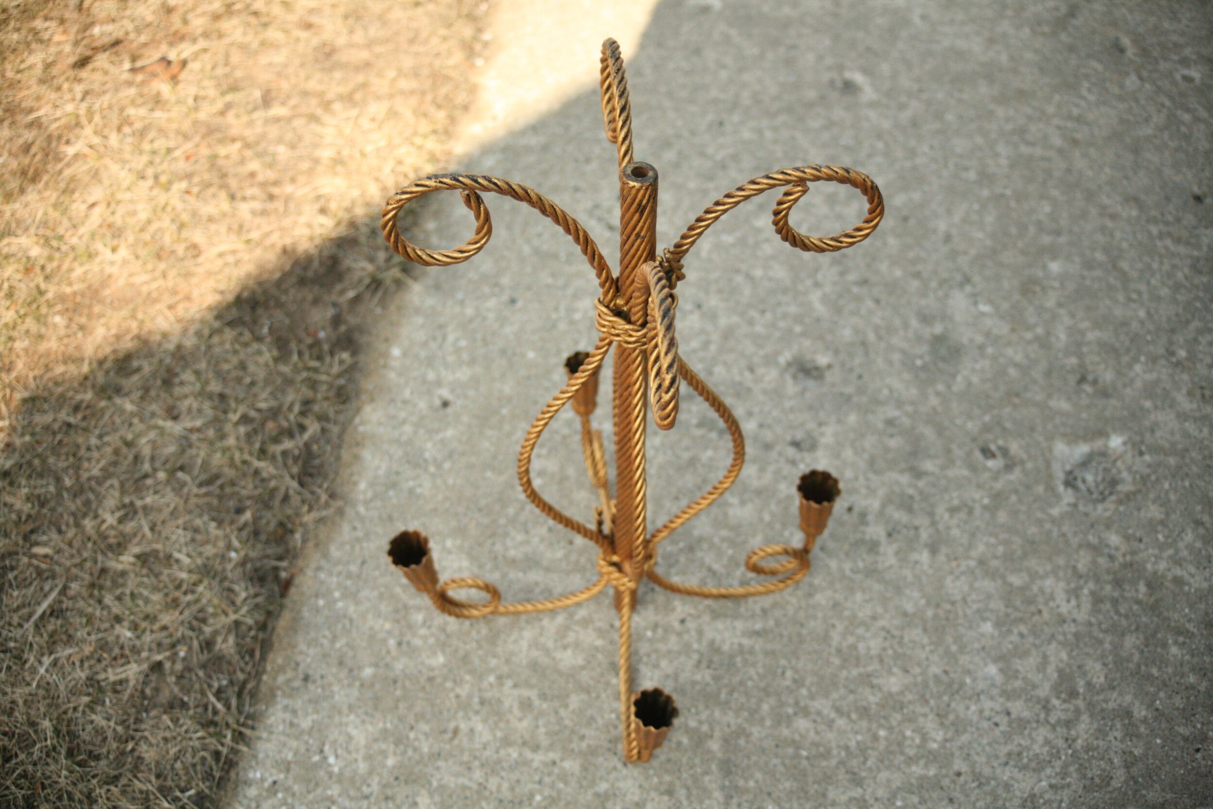 Rod Iron Plant Stand Metal Plant Stand Table Base Garden | Etsy