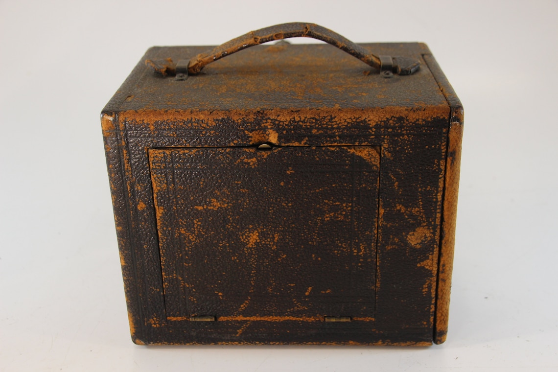 Antique, Unicum Camera, Leather, Wood, Folding Camera, Decorative ...