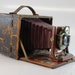 Antique, Unicum Camera, Leather, Wood, Folding Camera, Decorative ...