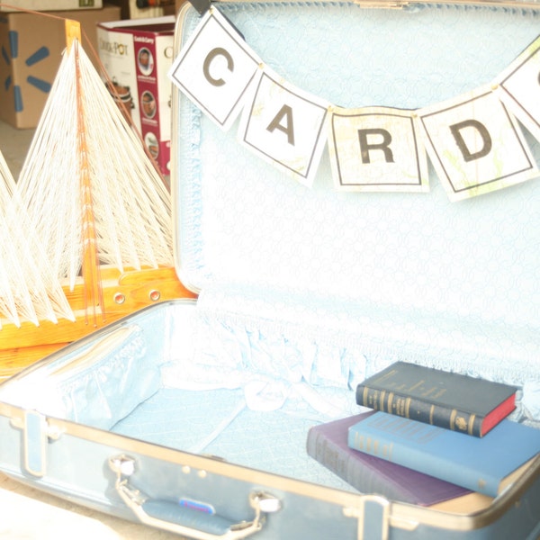 Suitcase Card Box - Etsy