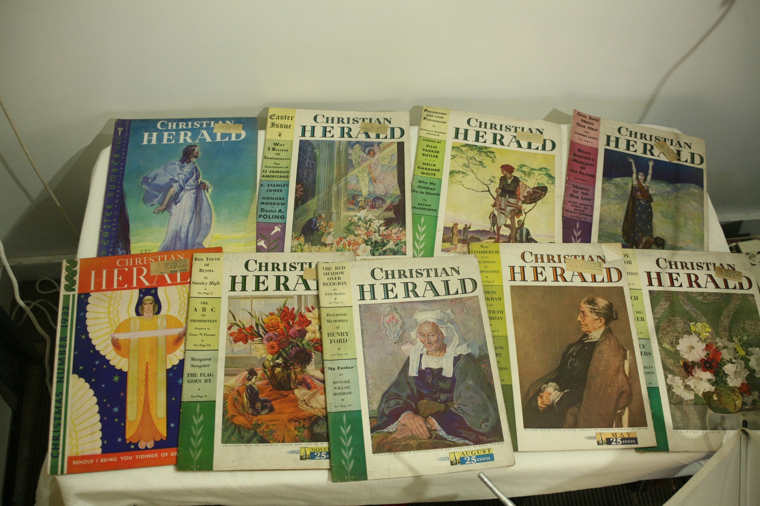 Set of 9 Antique Magazine 1930s Christian Herald Magazine | Etsy