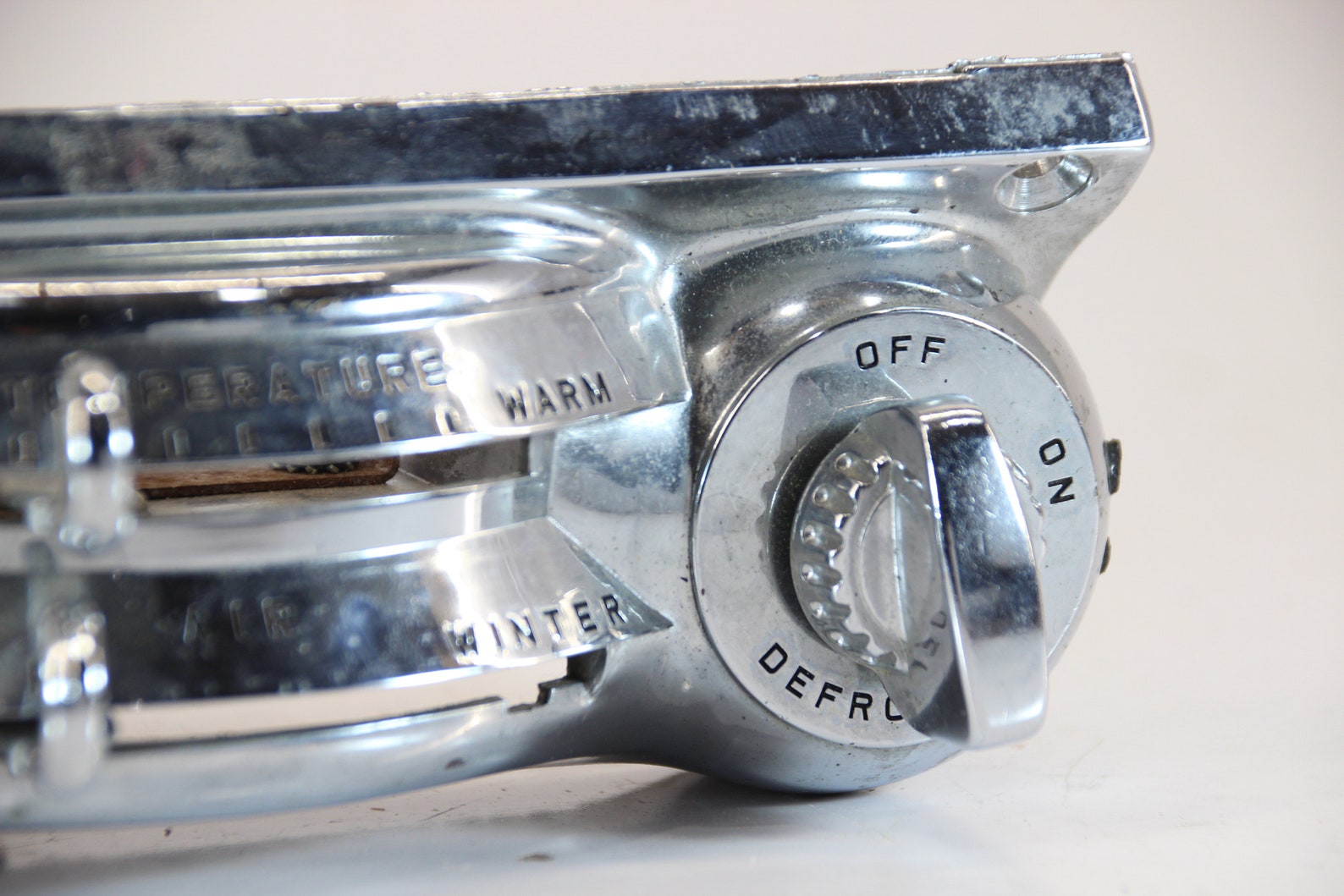 Vintage Chrome Climate Control Car Temperature Gauge - Etsy