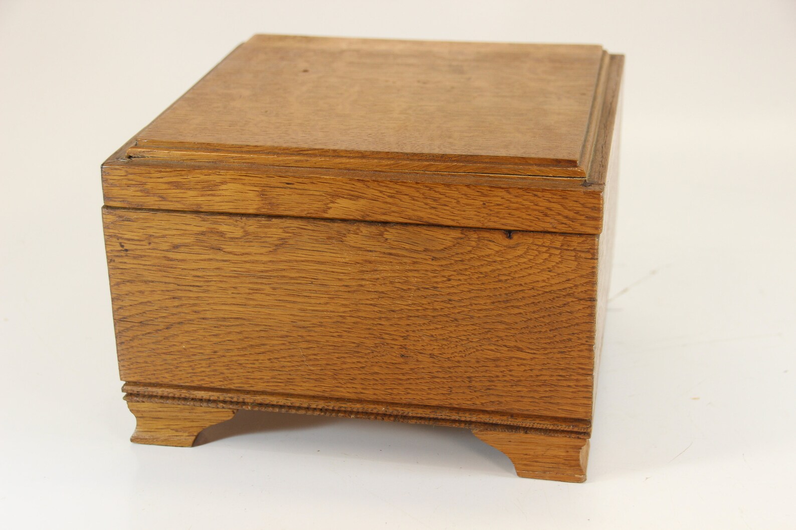 Vintage Handmade Wooden Jewelry Box Home Decor Oak - Etsy