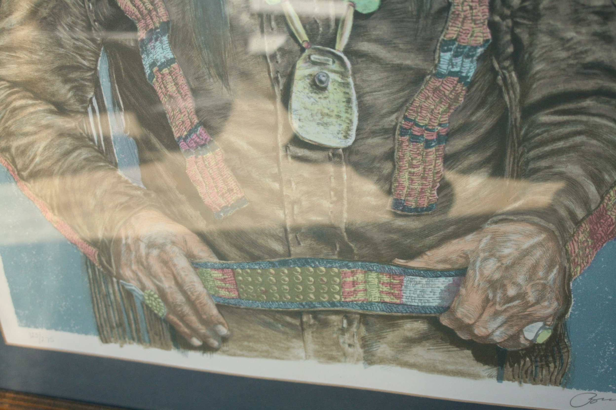 Native American Art Signed Numbered Print Indian Cabin | Etsy