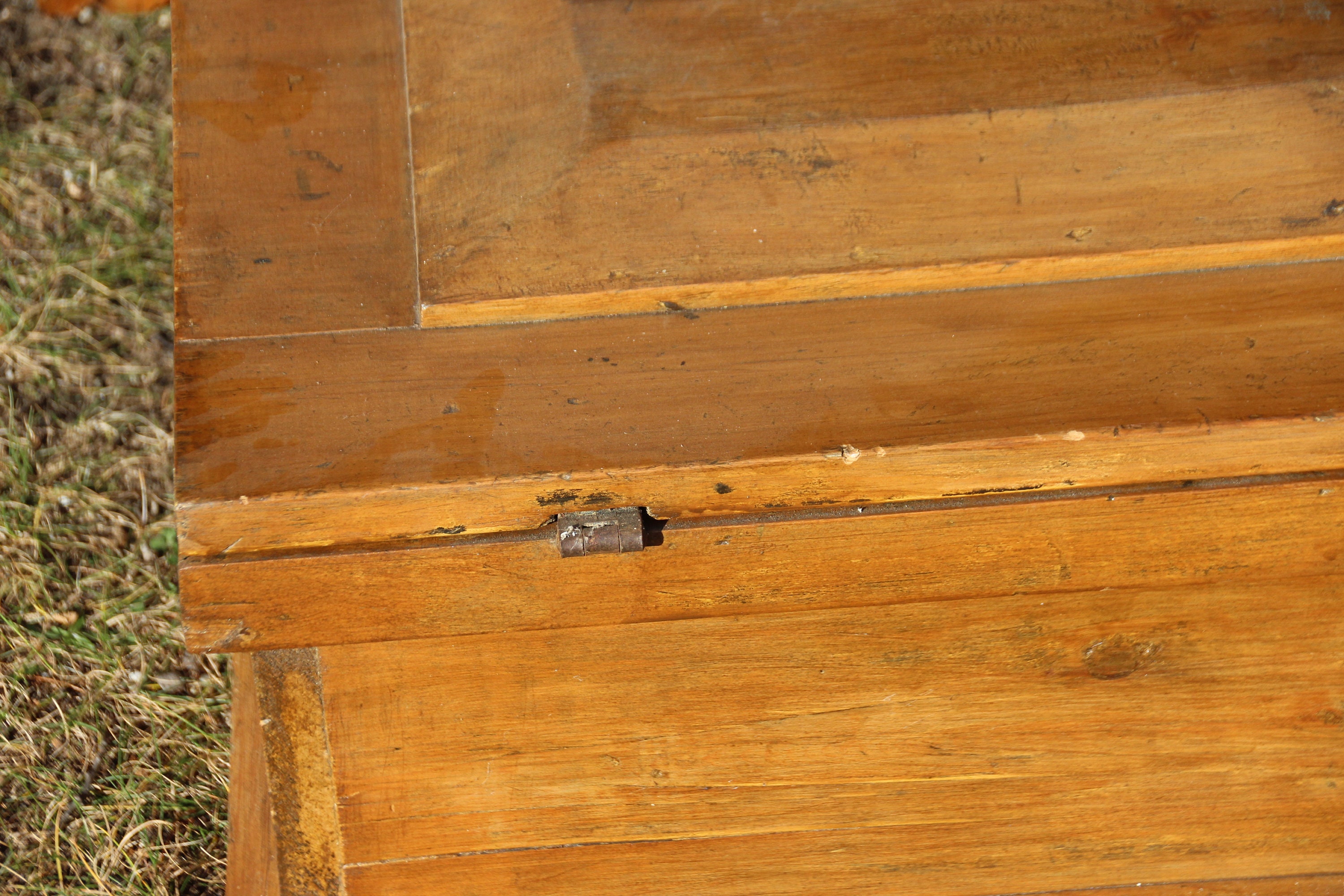 Very Beautiful Old, Wooden Primitive, Tool Box, Wood Box, Old Tool Box ...