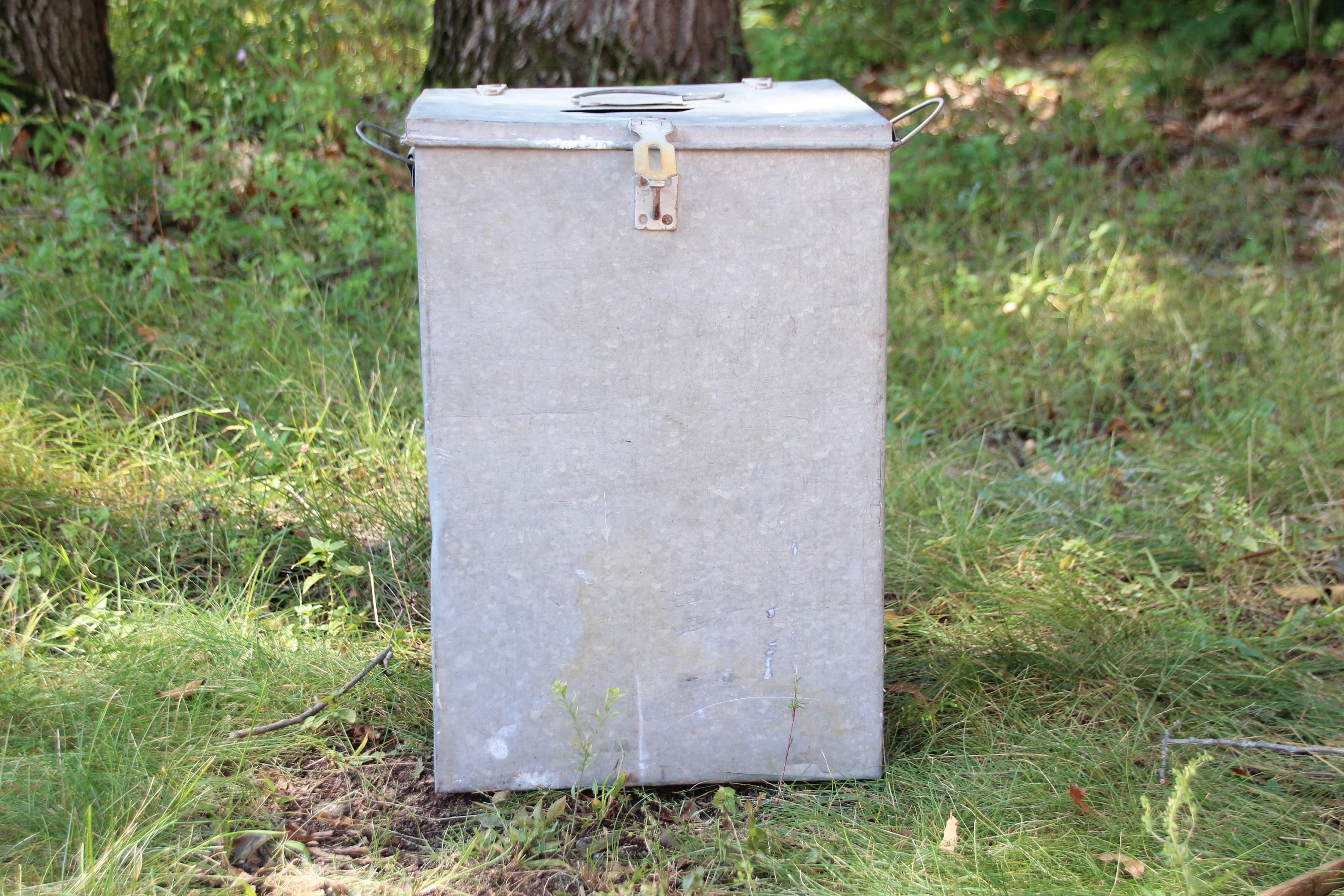 Medium, Vintage, Galvanized, Ballot Box, Election Ballot Box ...
