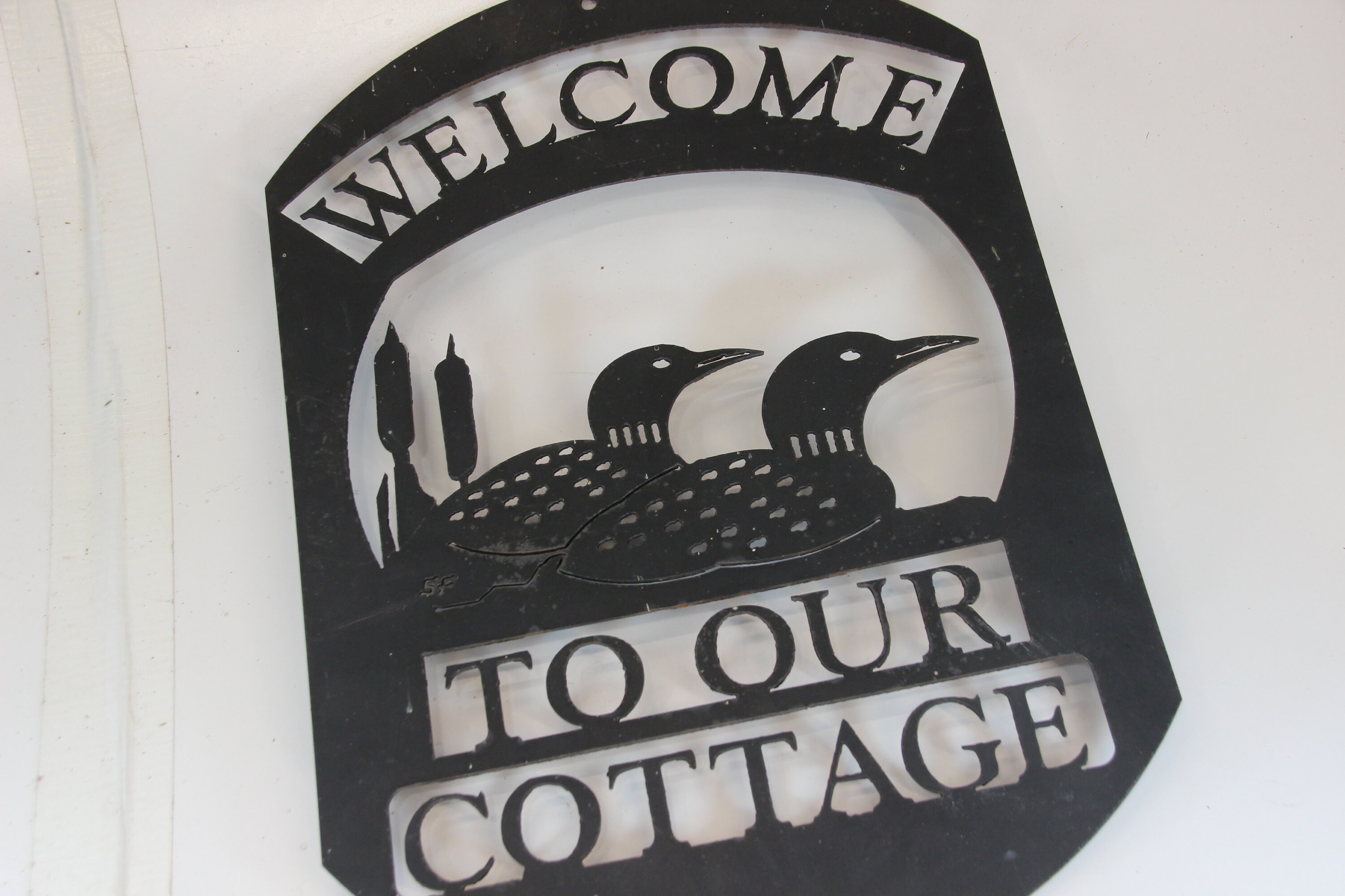 Vintage Cottage Sign Man Cave Metal Sign Loons Gift | Etsy