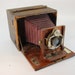 Antique, Unicum Camera, Leather, Wood, Folding Camera, Decorative ...