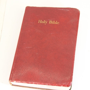 Vintage 1970s, Holy Bible, Revised Standard Version, Red Letter, Red ...