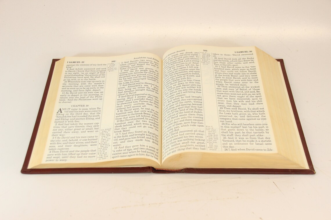 Giant Print Bible, 1950's Bible, Old Bible, Holy Bible, Antique Bible ...