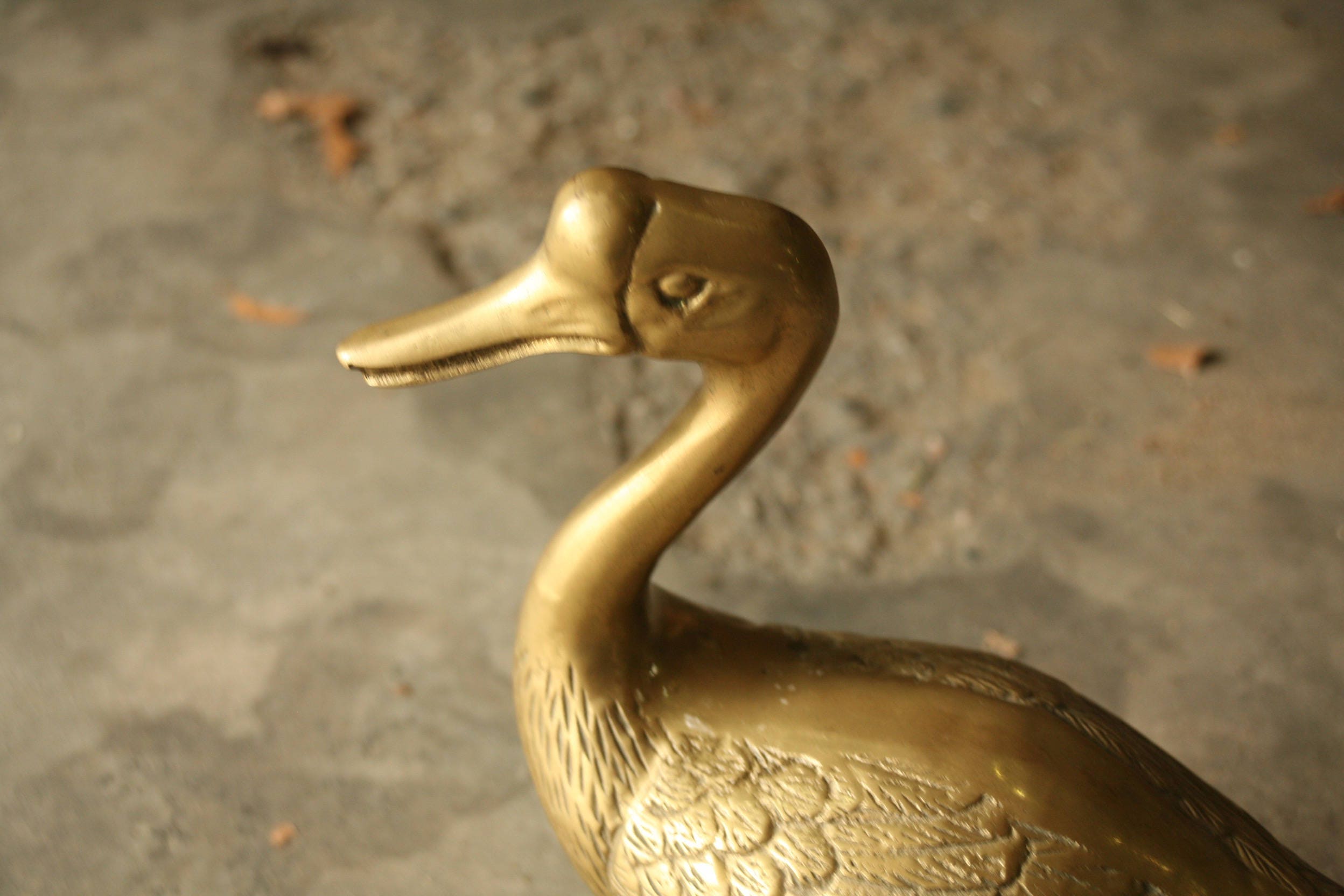 SALE 7 Pound Vintage Brass Goose Nautical Decor Retro | Etsy