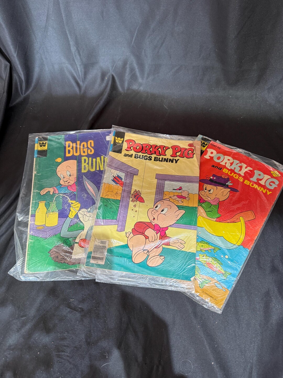3 Walt Disney's, Bugs Bunny, Porky Pig, Disney, Toys, Comics, Kids - Etsy