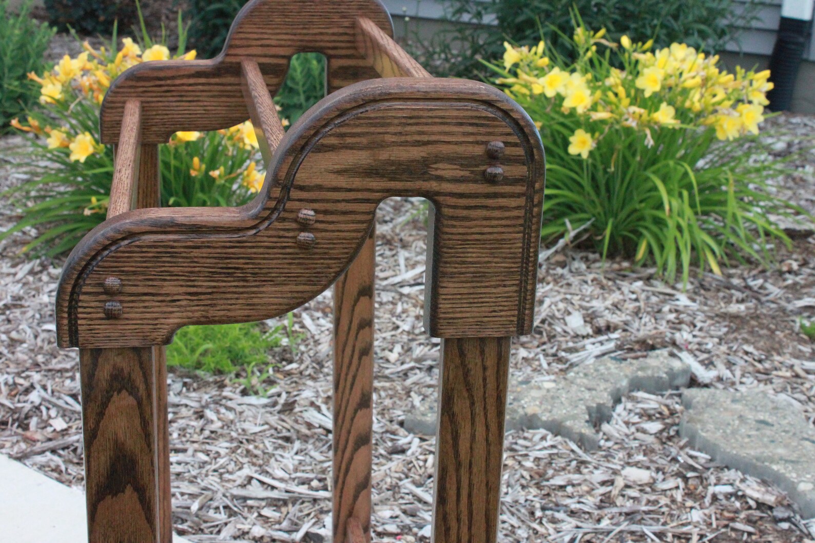 Tiered Oak Quilt Rack Medium Dark Brown Stain 29 Colors to - Etsy