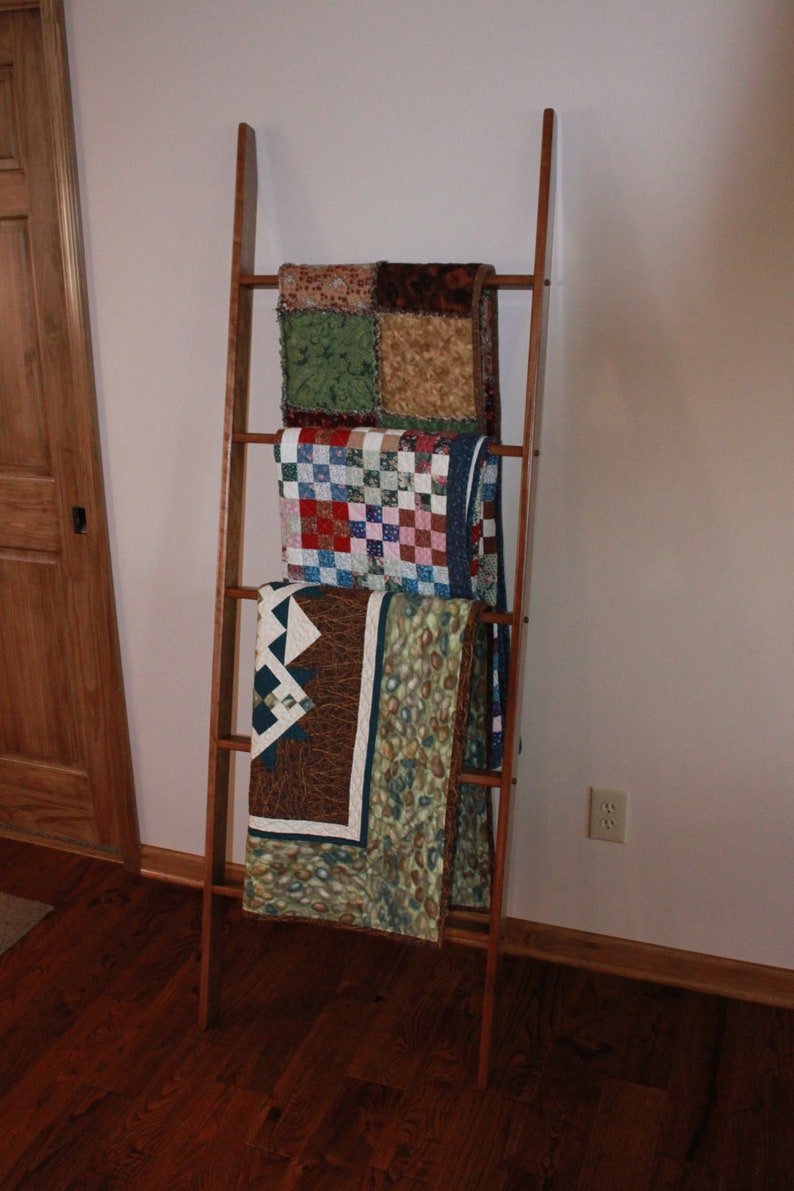 72 Tall Cherry Ladder Quilt Rack 20 22 | Etsy