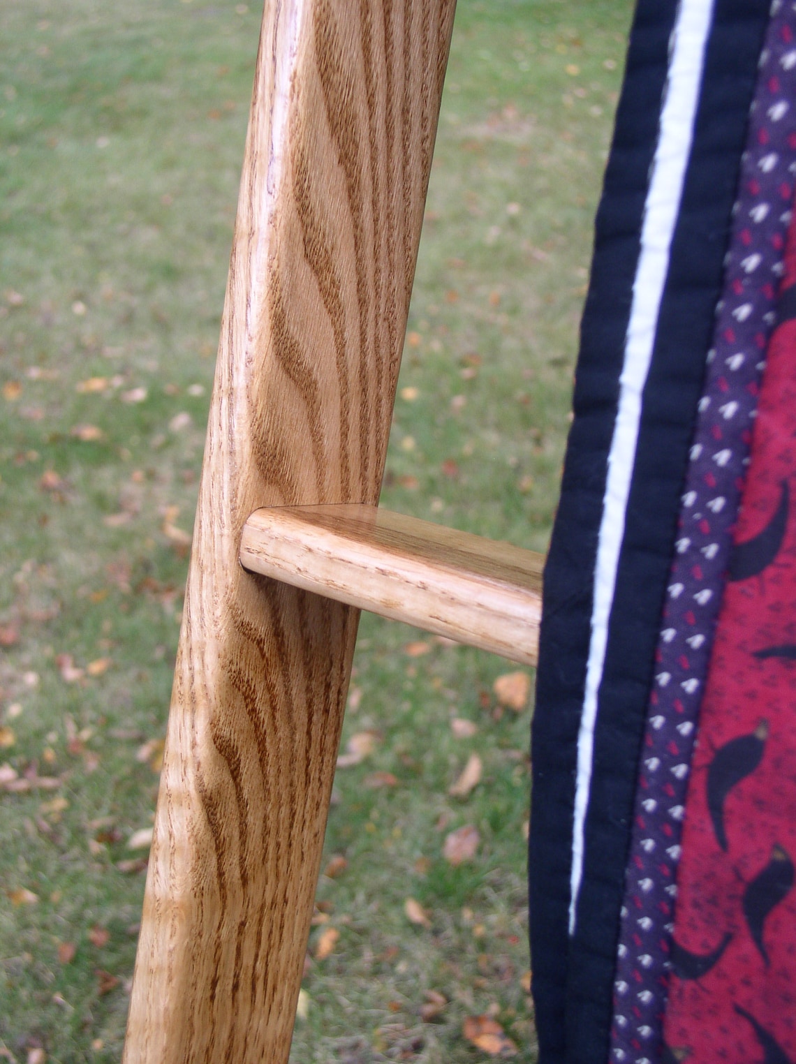 60 Tall Oak Ladder Quilt Rack 6 Different Widths | Etsy