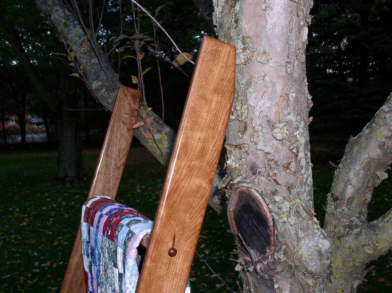 60 Tall Cherry Ladder Quilt Rack 6 Different Widths - Etsy
