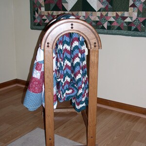 Cherry Quilt Rack, Shown With English Chestnut Stain, Medium Brown, 29 ...