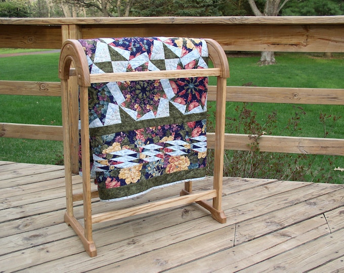 Oak Quilt Rack, Golden Oak Stain, 29 Colors Available - Etsy