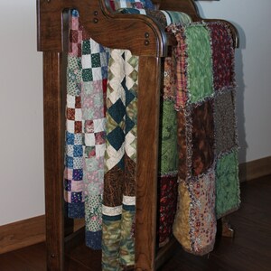 Tiered Cherry Quilt Rack, Dark Brown, 25 Other Colors Available - Etsy