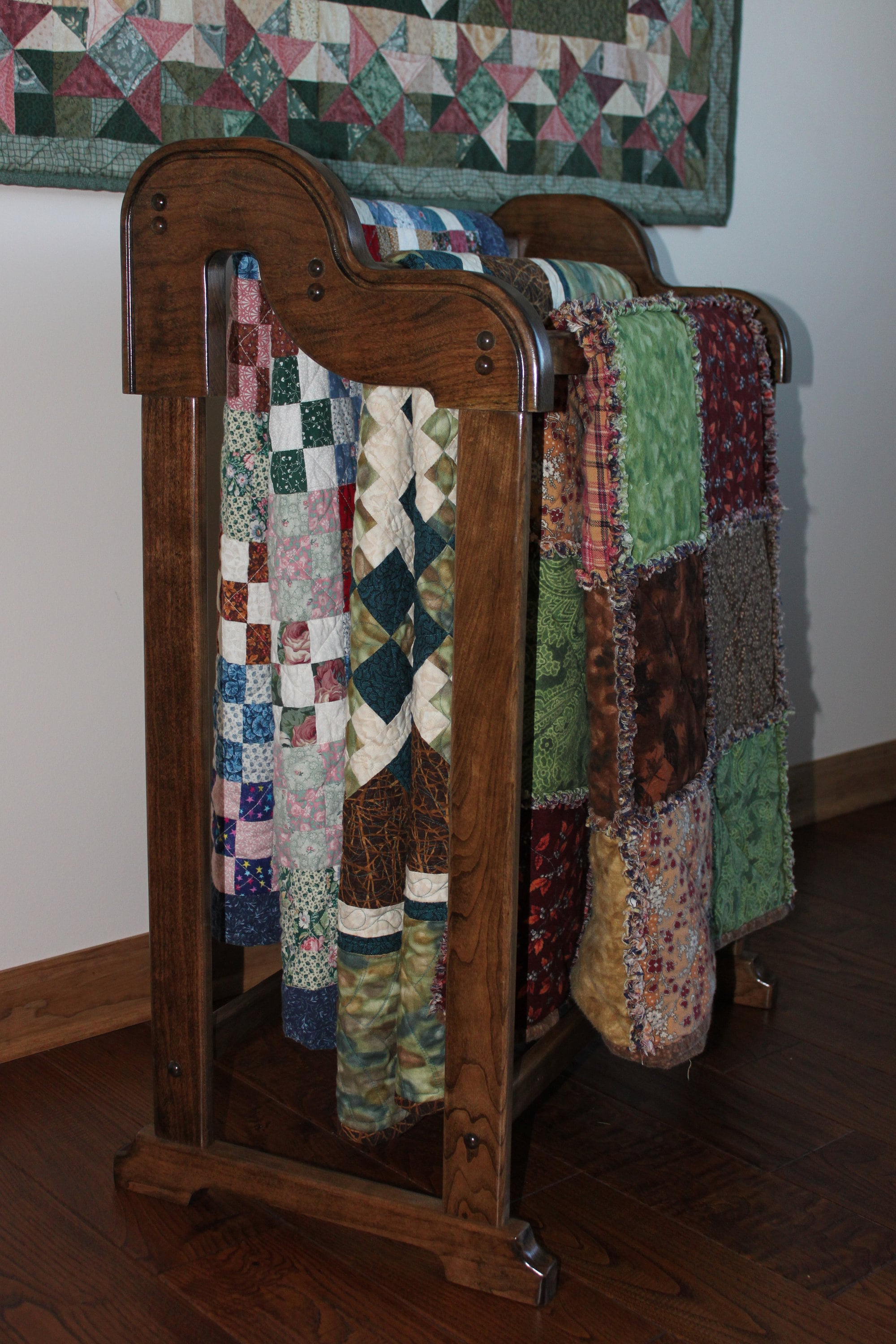 Tiered Cherry Quilt Rack Dark Brown 25 Other Colors | Etsy