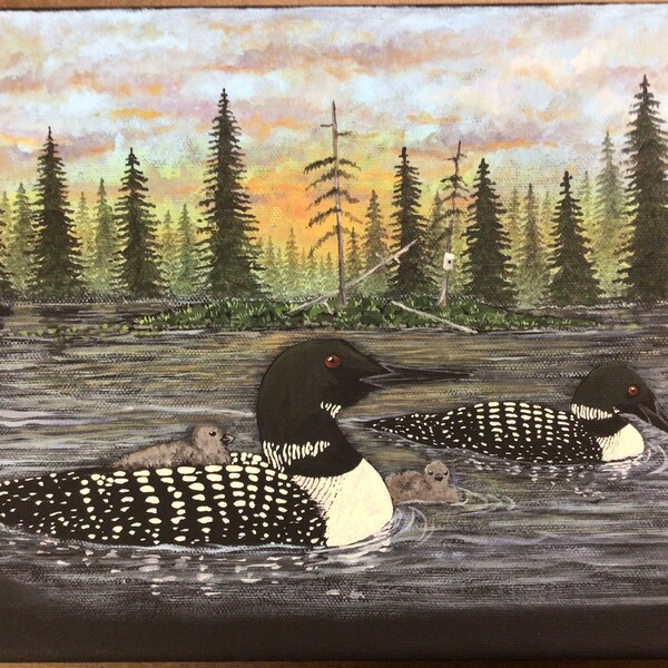 Loon Painting - Etsy