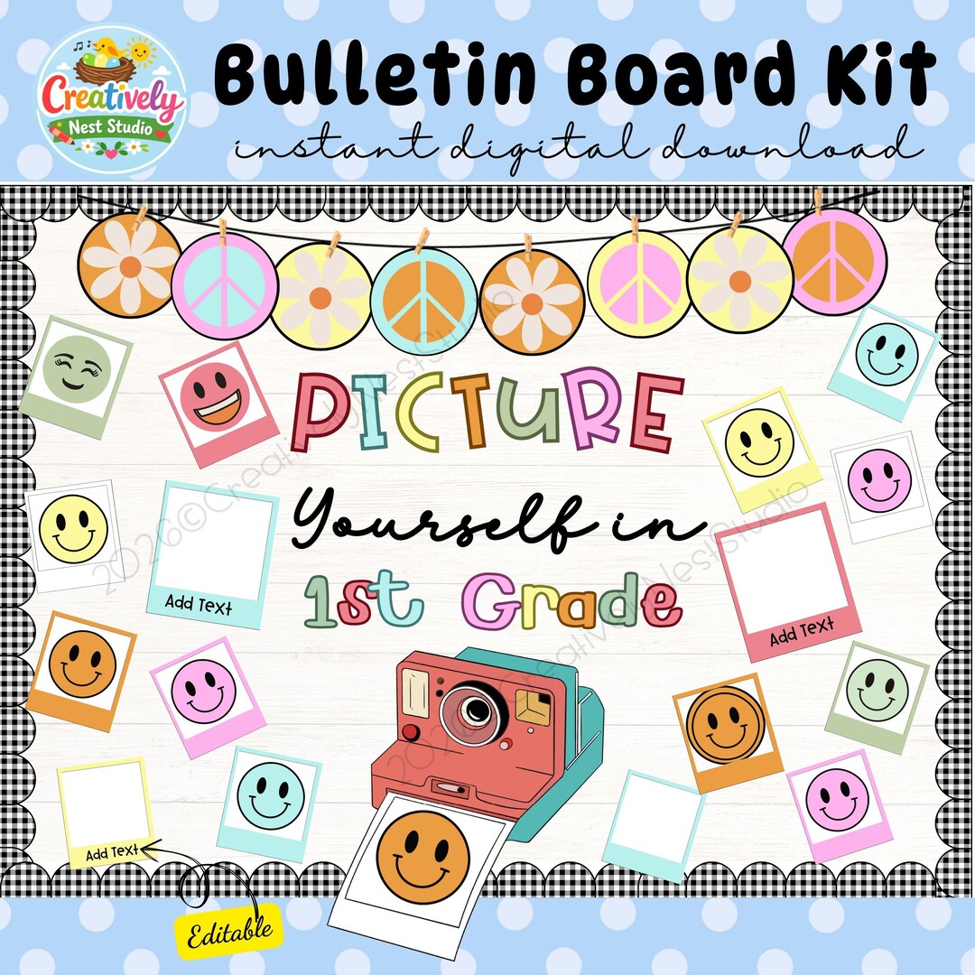 End of Year Bulletin Board Kit | Graduation Photo Display | Editable ...