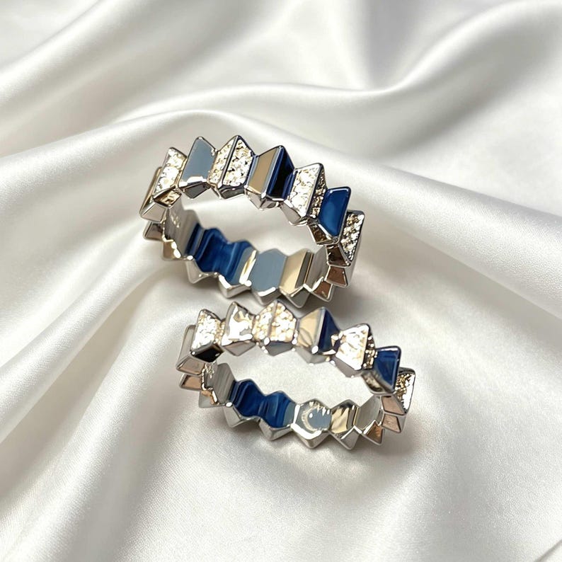Bantang Logo Ring |ARMY Jewelry | Silver | Blue Stone Ring | Minimalist ...