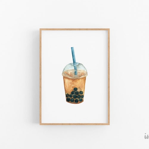 Bubble Tea Origami Boba Tea Printable Template Digital | Etsy Canada
