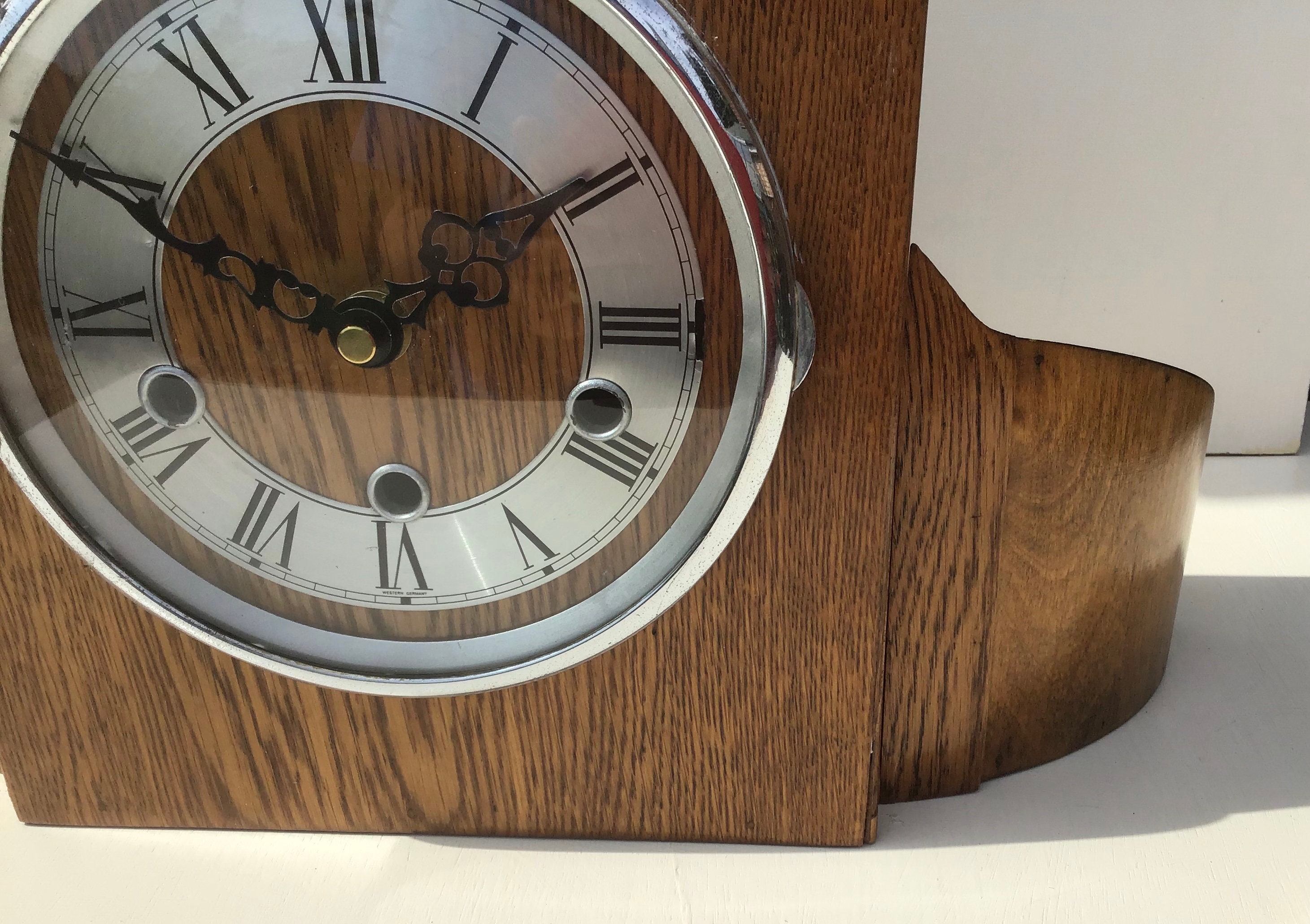 Art Deco Large Mantel Clock - Etsy