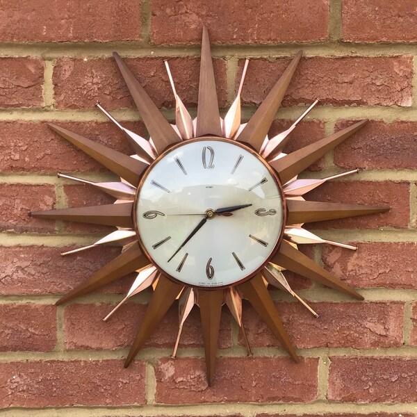 Sunburst Clock - Etsy UK