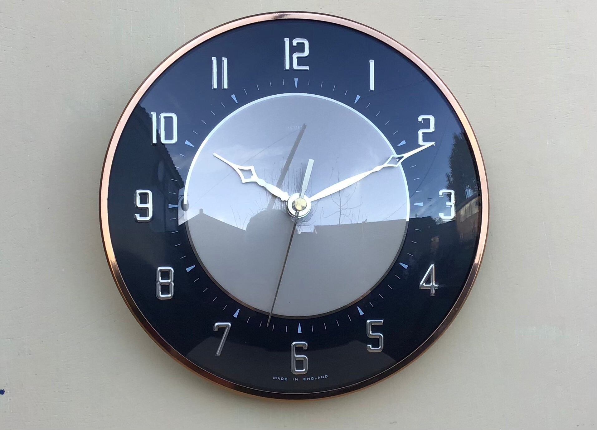 Home Décor Vintage Metamec Wall Clock Black and Copper Kitchen Wall ...