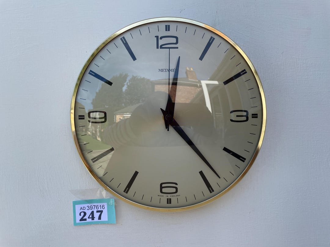 Vintage Metamec Kitchen Clock - Recycled Wall Clock Retro - Etsy