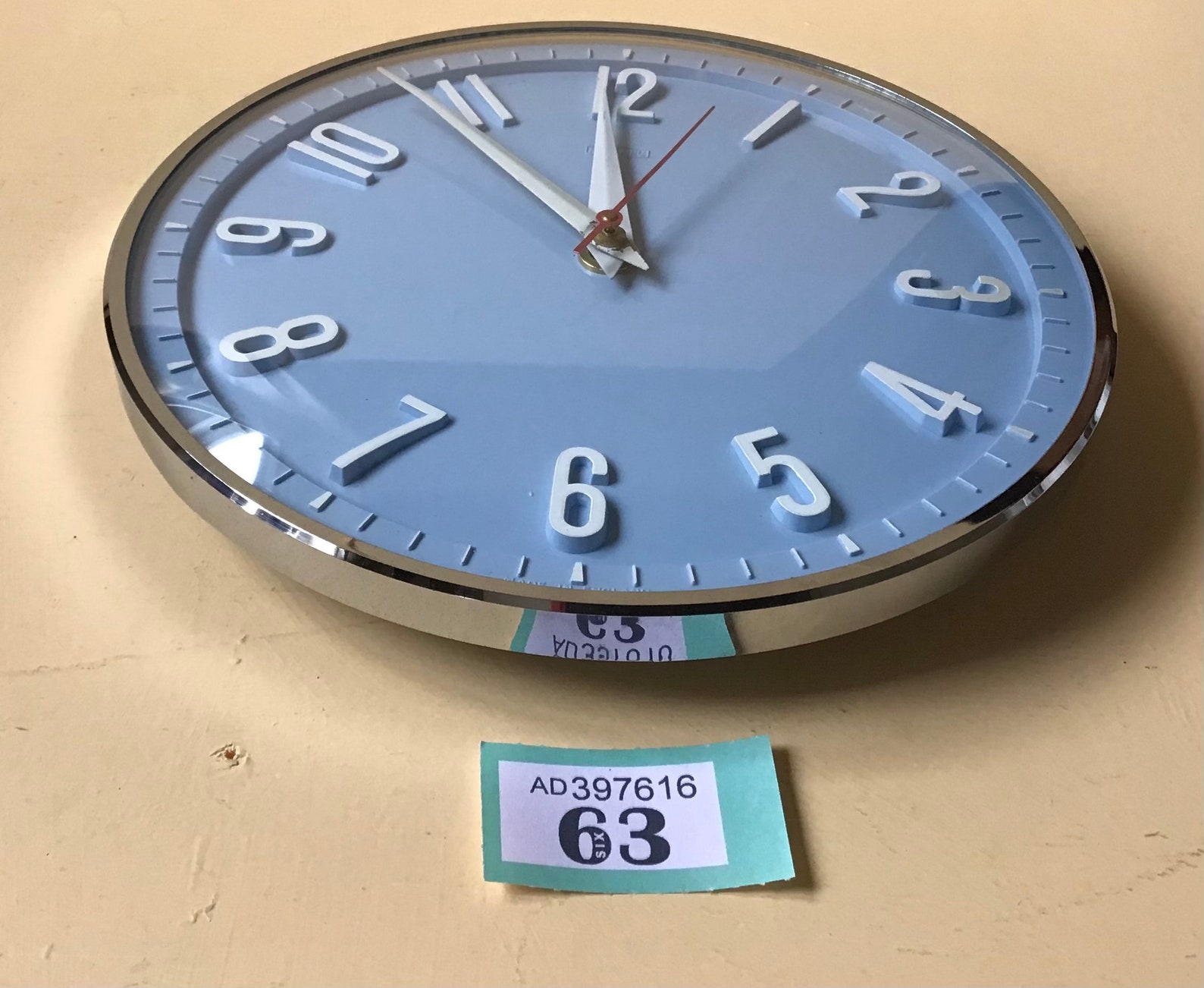 Metamec Vintage Recycled Kitchen Wall Clock Blue | Etsy