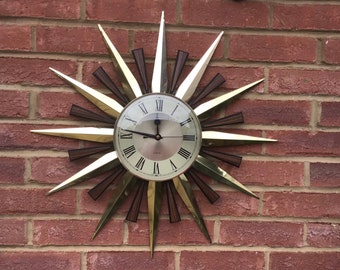 Sunburst Clock - Etsy UK