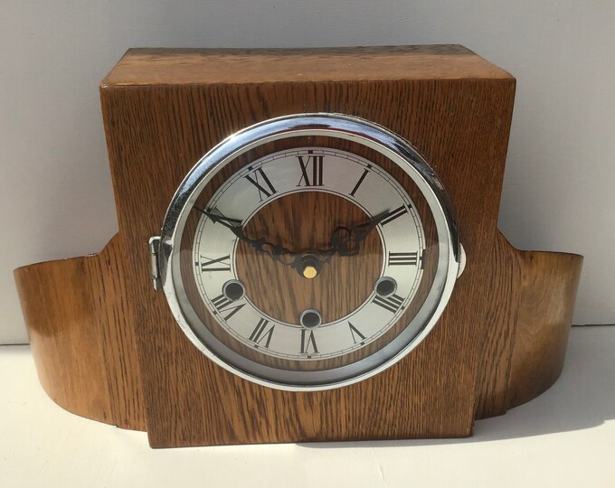 Art Deco Large Mantel Clock - Etsy
