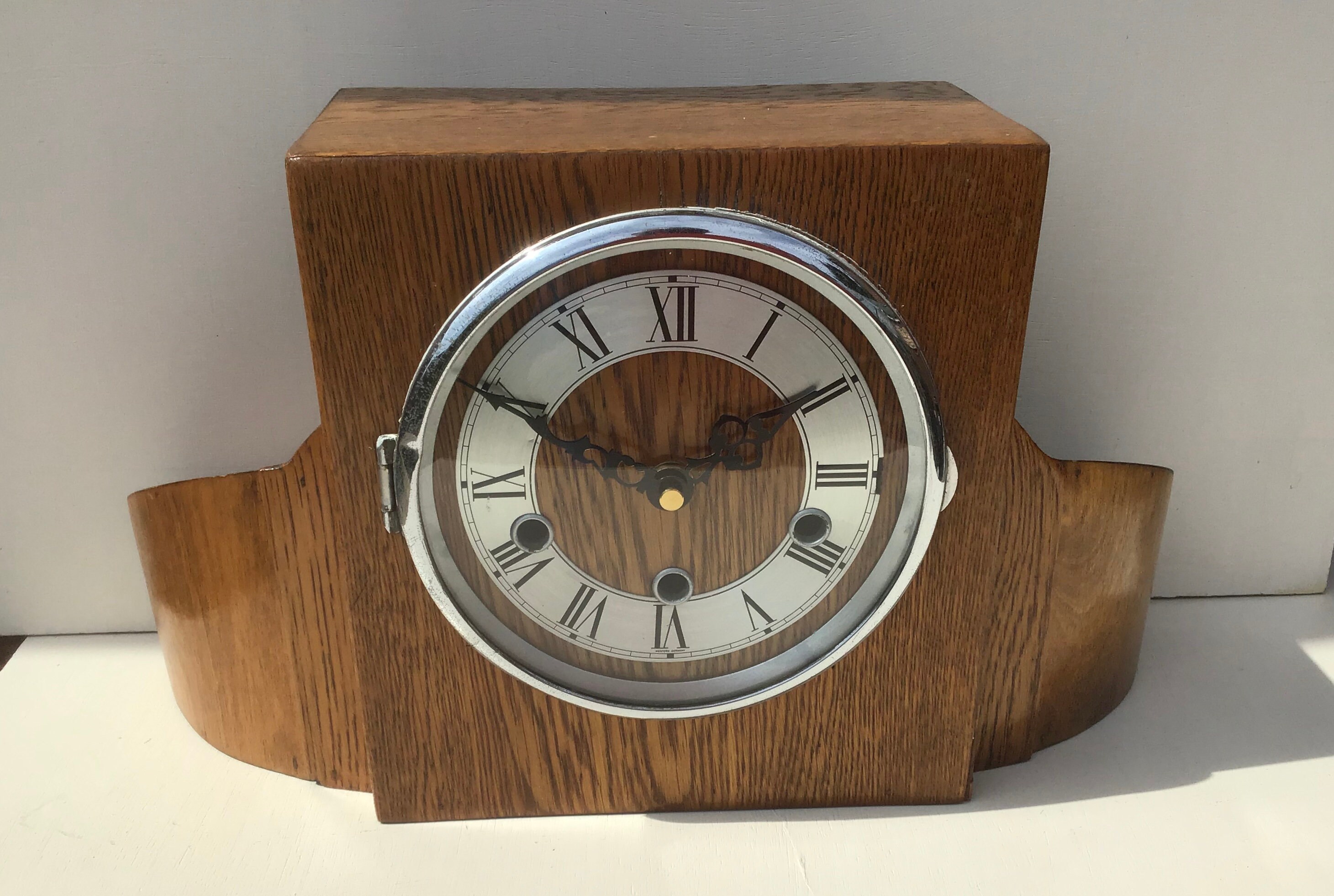 Art Deco Large Mantel Clock | Etsy