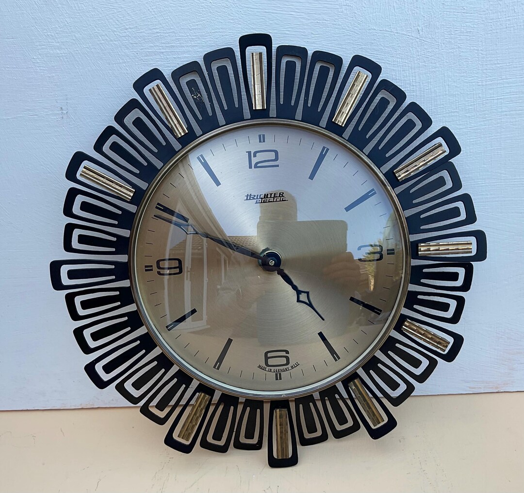 Richter Starburst Wall Clock - Sunburst Clock - Etsy
