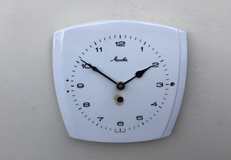 Vintage Mauthe Ceramic Kitchen Clock | Etsy