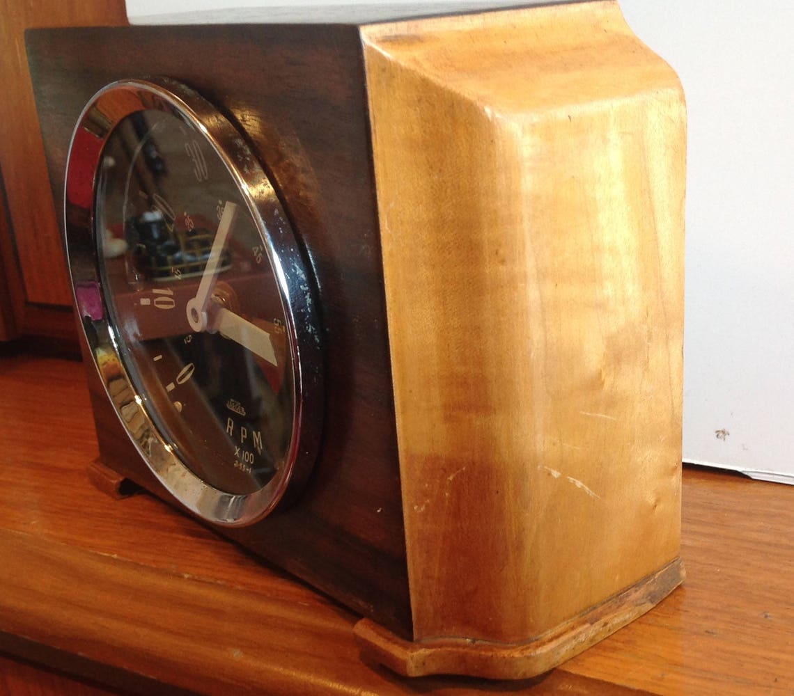 Jaeger Vintage Rev Counter from a Vehicle Recycled Battery | Etsy