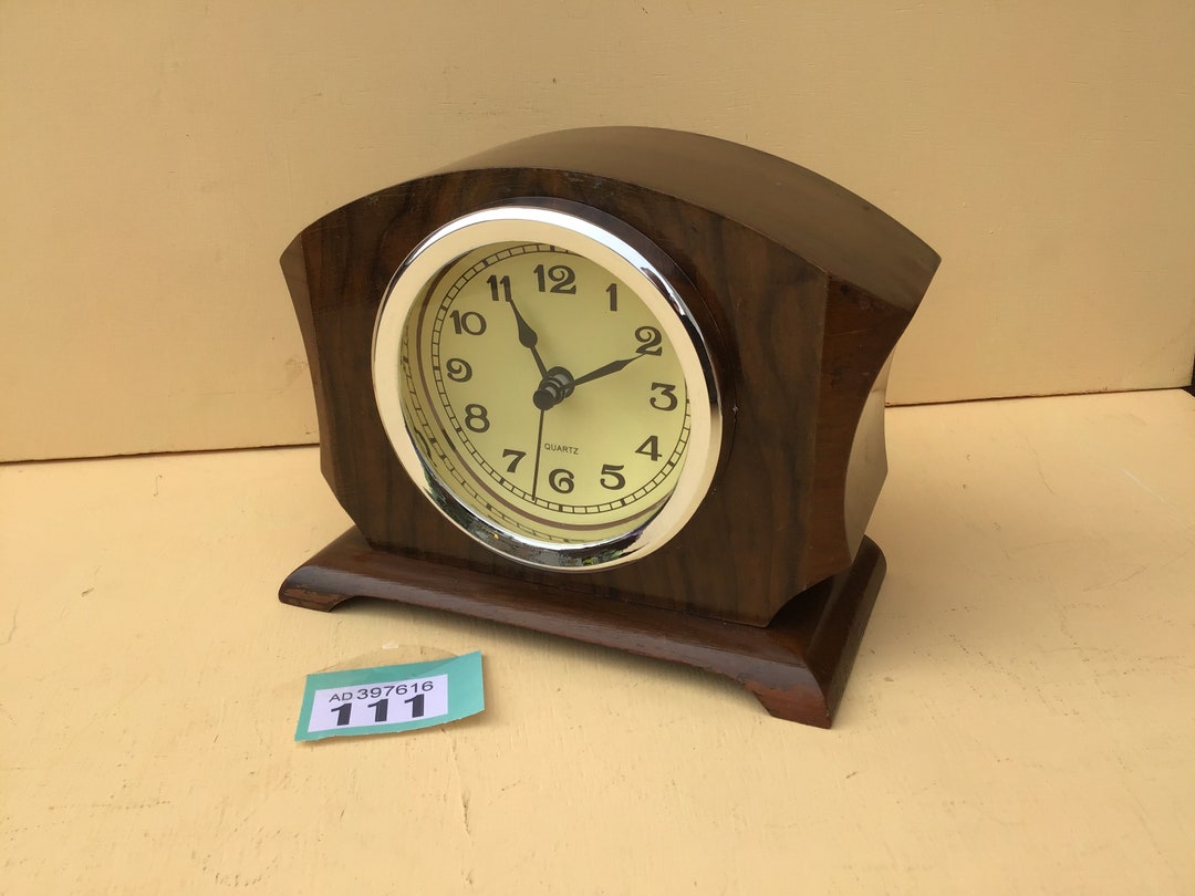 Vintage Wooden Clock Case Mantel Shelf 1930's Style - Etsy