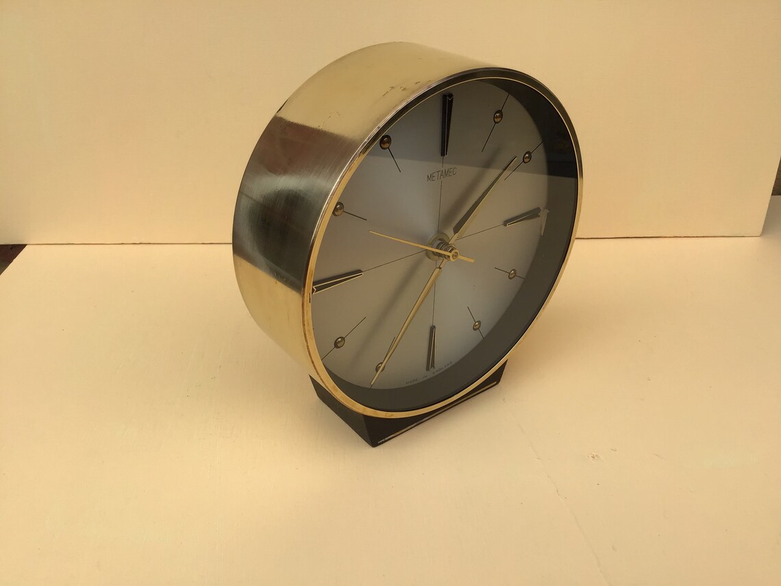 Metamec Vintage Clock Recycled Battery Mantle Shelf Clock - Etsy