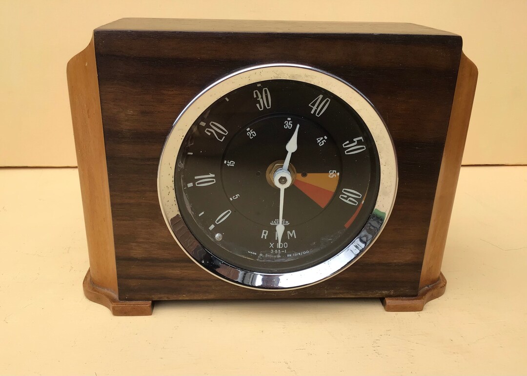 Jaeger Vintage Rev Counter From a Vehicle - Recycled Battery Operated ...