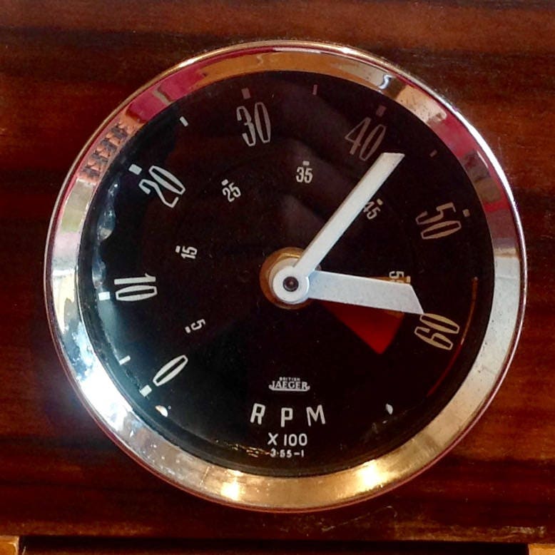 Jaeger Vintage Rev Counter From a Vehicle Recycled Battery | Etsy UK