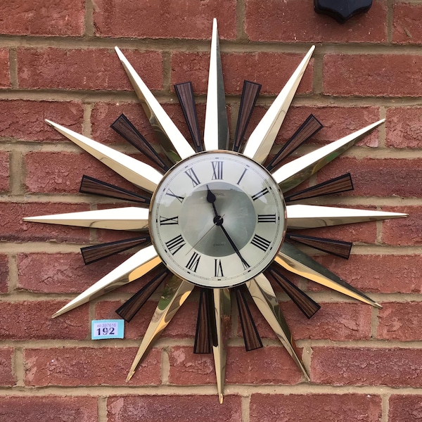 Starburst Clock - Etsy