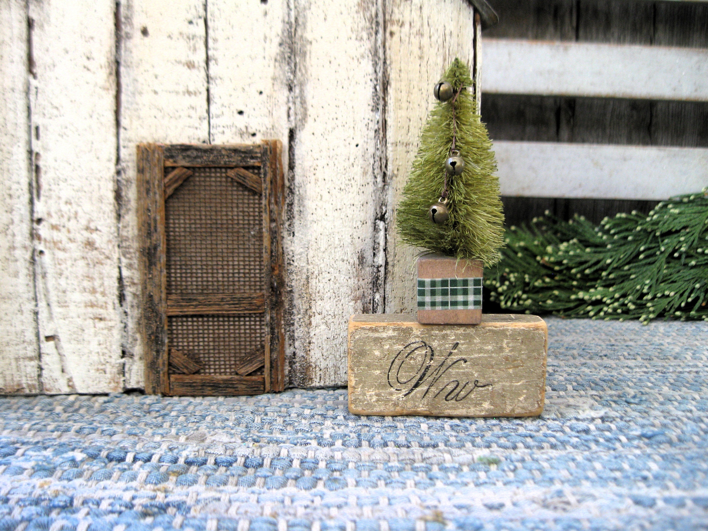 Early Antique Gothic Script Alphabet Block W Bottle Brush - Etsy